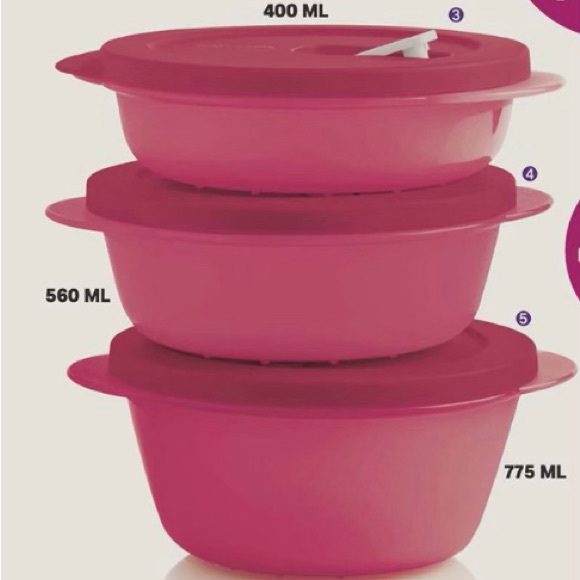 Tupperware | Kitchen | Tupperware Crystalwave Plus Round Set Of 3 ...